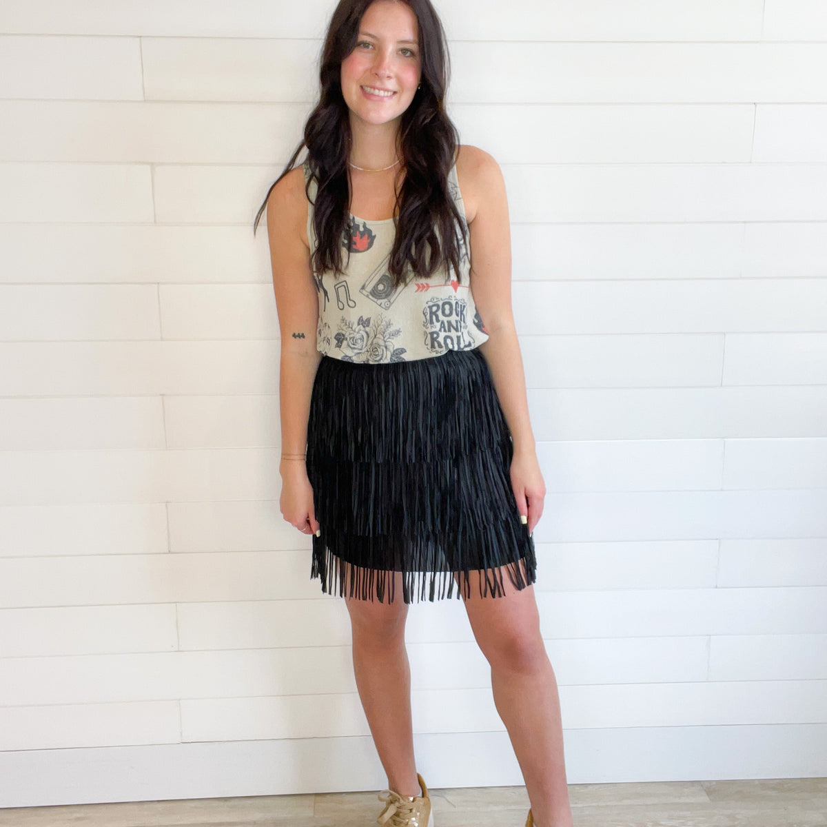 Flirty 20's Fringe Mini Skirt – Mainstream-AppleValley