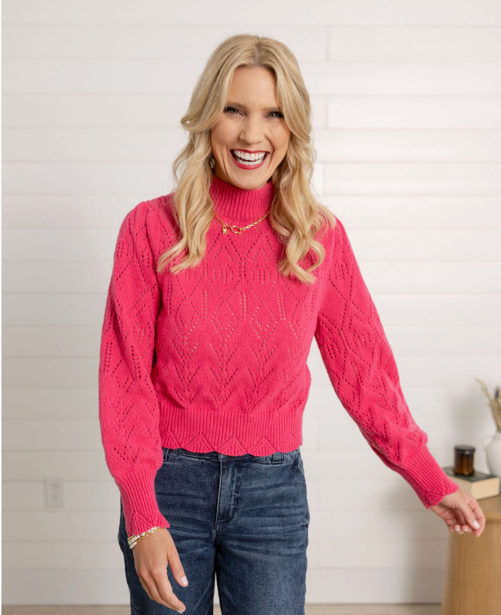 Mac and Me Pointelle Sweater – Mainstream Boutique Apple Valley